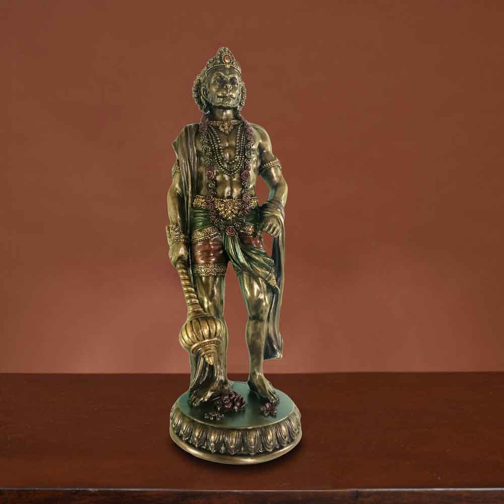Buy Cold Cast Standing Lord Hanuman Statue Online | Call 8884243583 ...