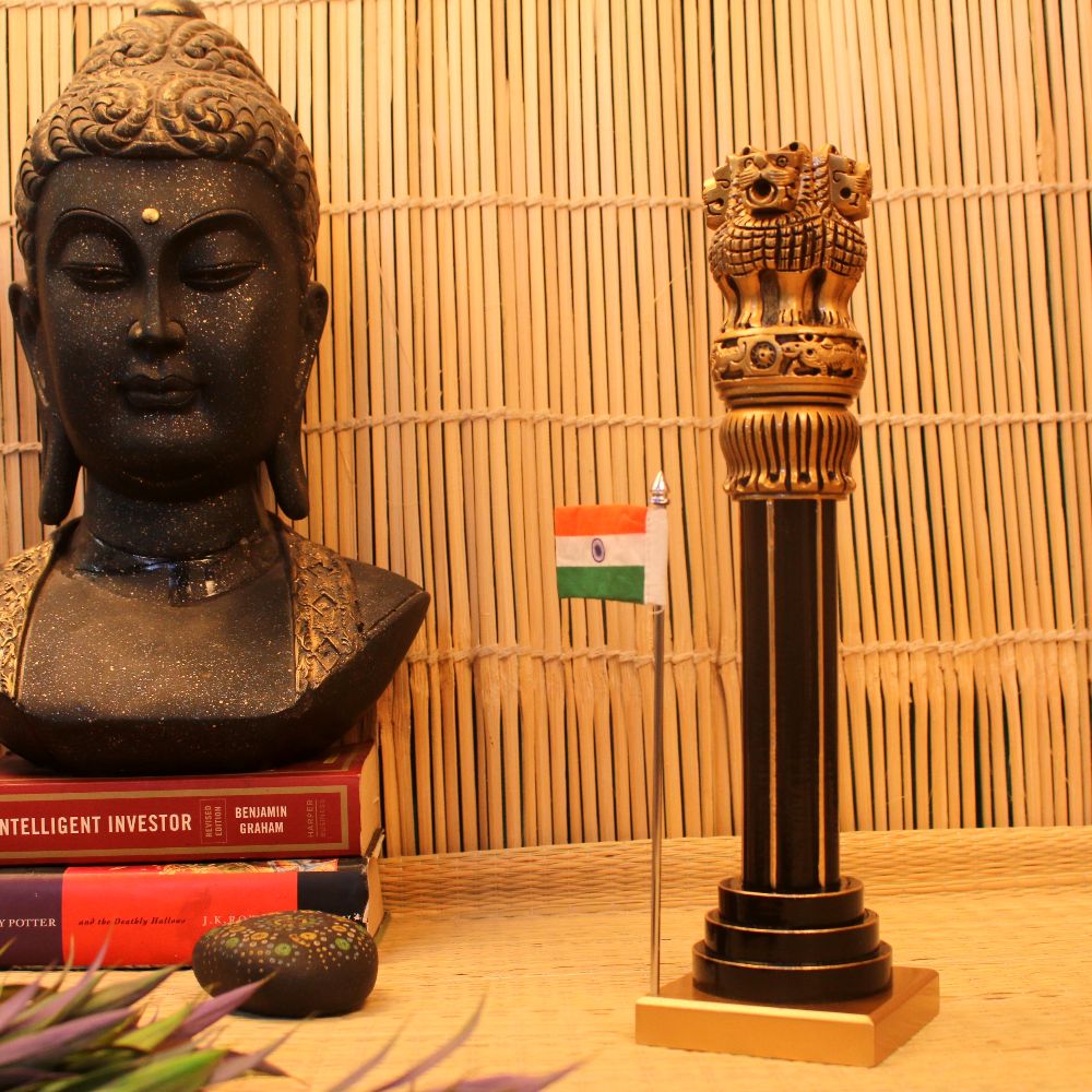 Wooden Ashok Pillar 14''