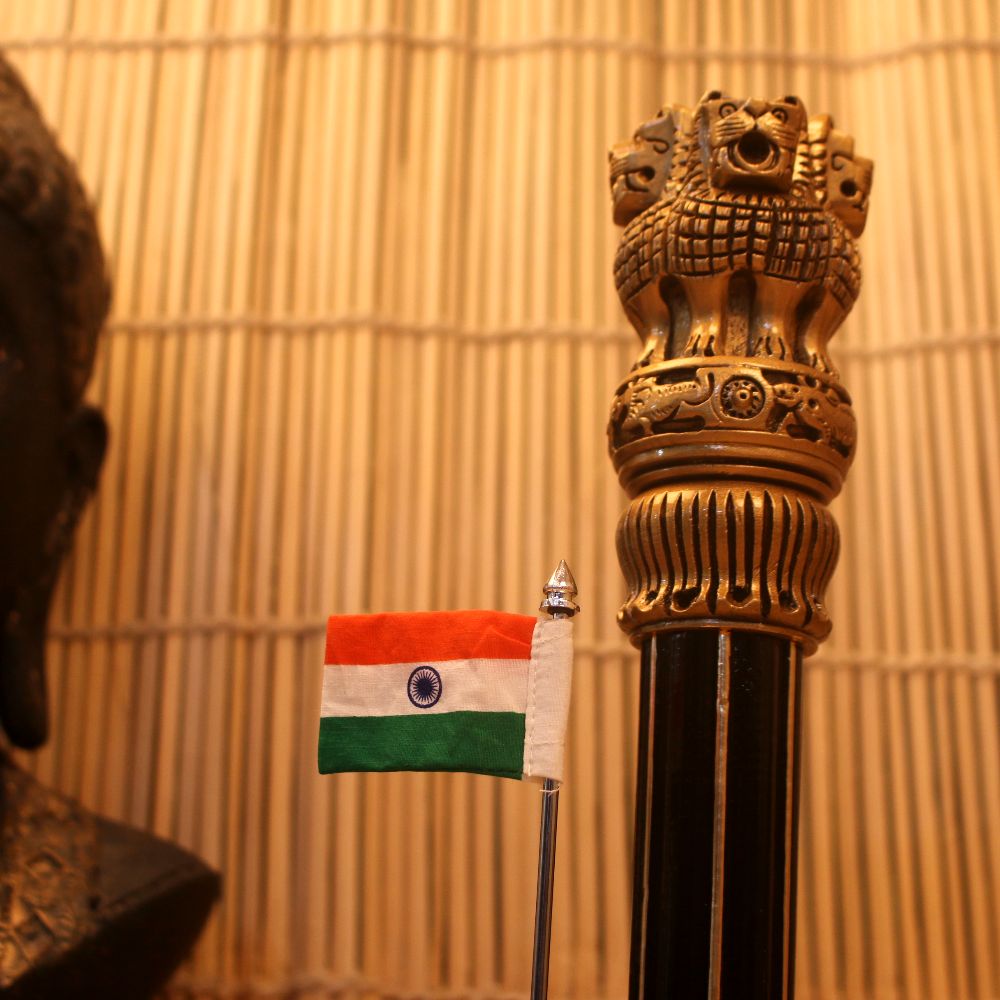 Wooden Ashok Pillar 14''