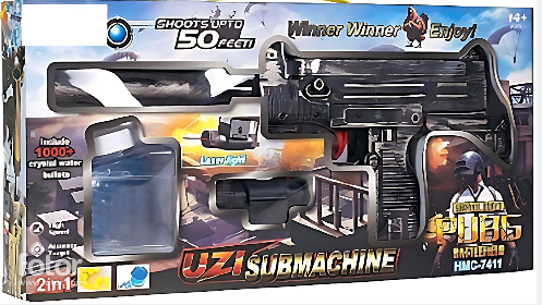 UZI Submachine toy gun in PUBG battlefield HMC-7411