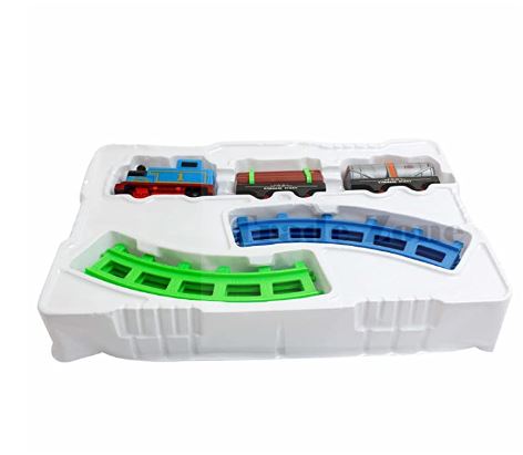 Thomas cartoon train set with real smoke and music simulator